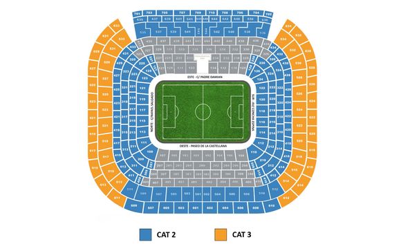 Estadio Santiago Bernabeu Madrid Seat Plan Map - Infoupdate.org